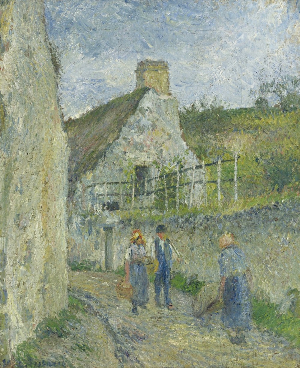 Camille Pissarro: Rue des Roches au Valhermeil – At Sunnyside – Where ...