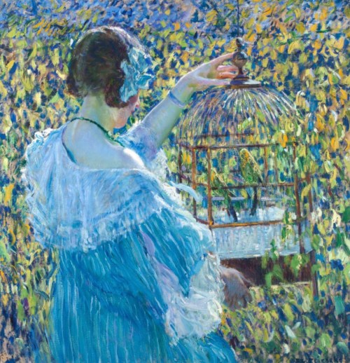 Frederick Carl Frieseke: The Bird Cage – At Sunnyside – Where Truth and ...