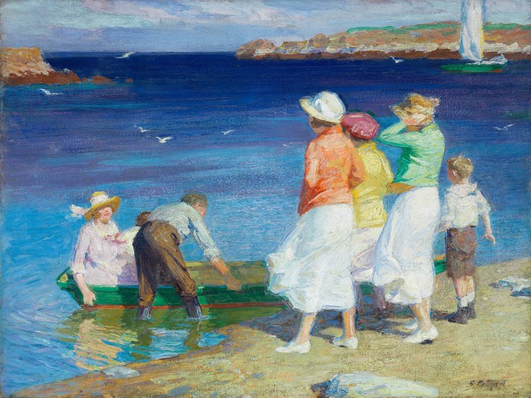 Edward Henry Potthast: A Sailing Party (c1924) – At Sunnyside – Where ...